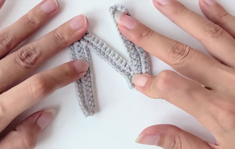 Crochet Letter N Pattern - Hookok