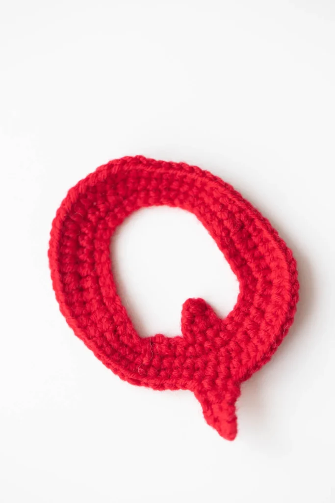 Crochet Letter Q Pattern - Hookok