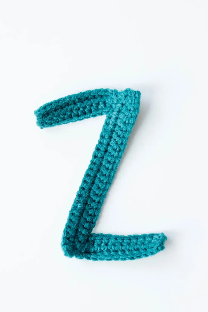 Crochet Letter Z Pattern - Hookok