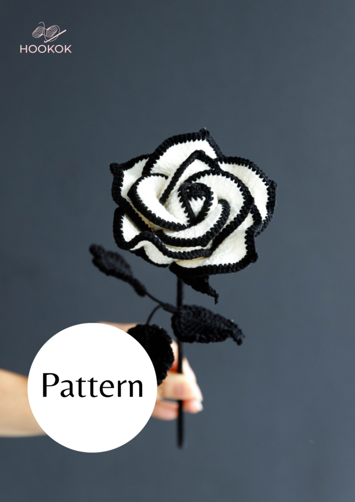 PDF Pattern- Crochet Chanel Rose - Hookok