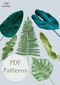 Crochet Big Leaf PDF Patterns – Hookok - Hookok