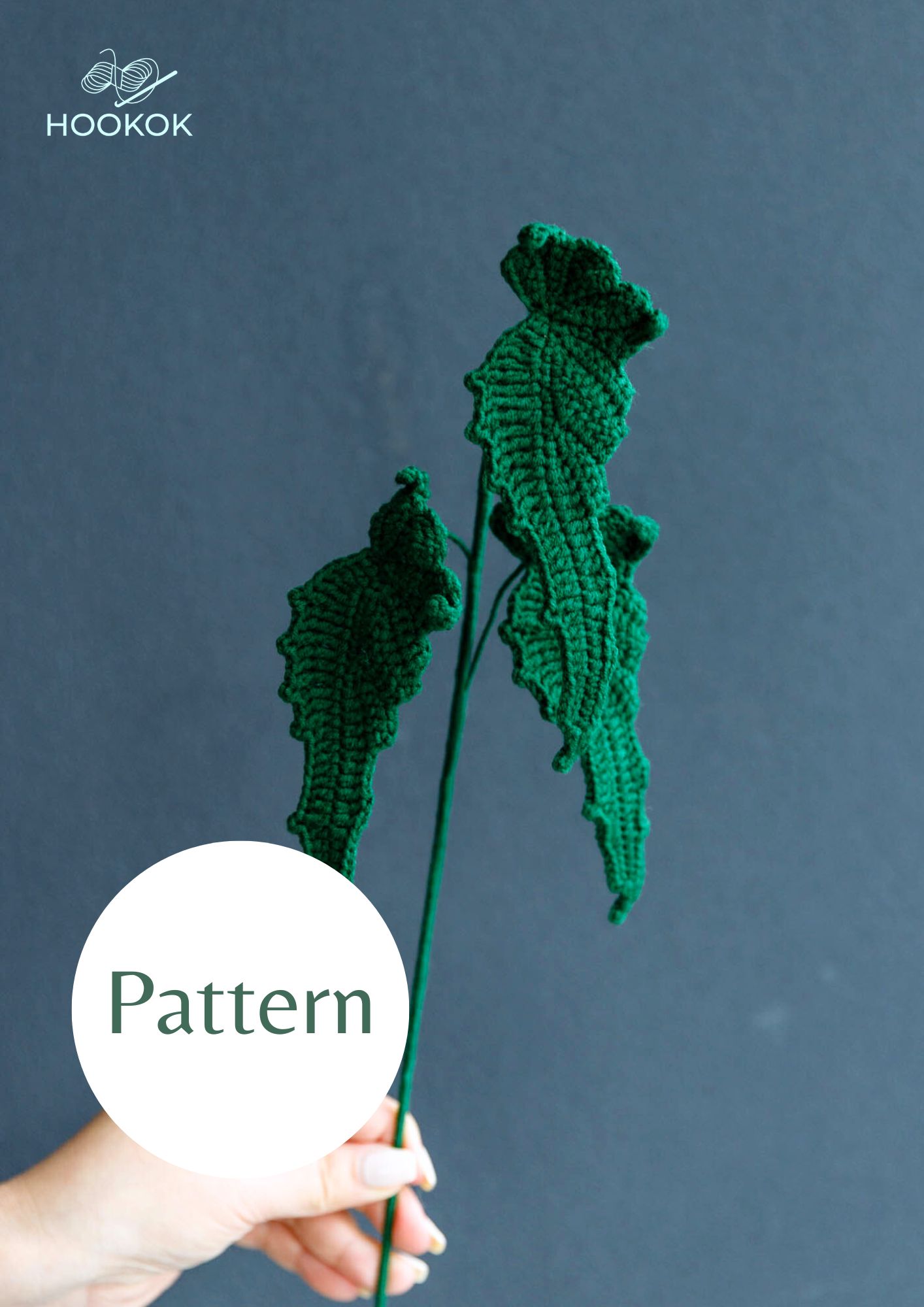 Crochet Big Leaf PDF Patterns – Hookok - Hookok