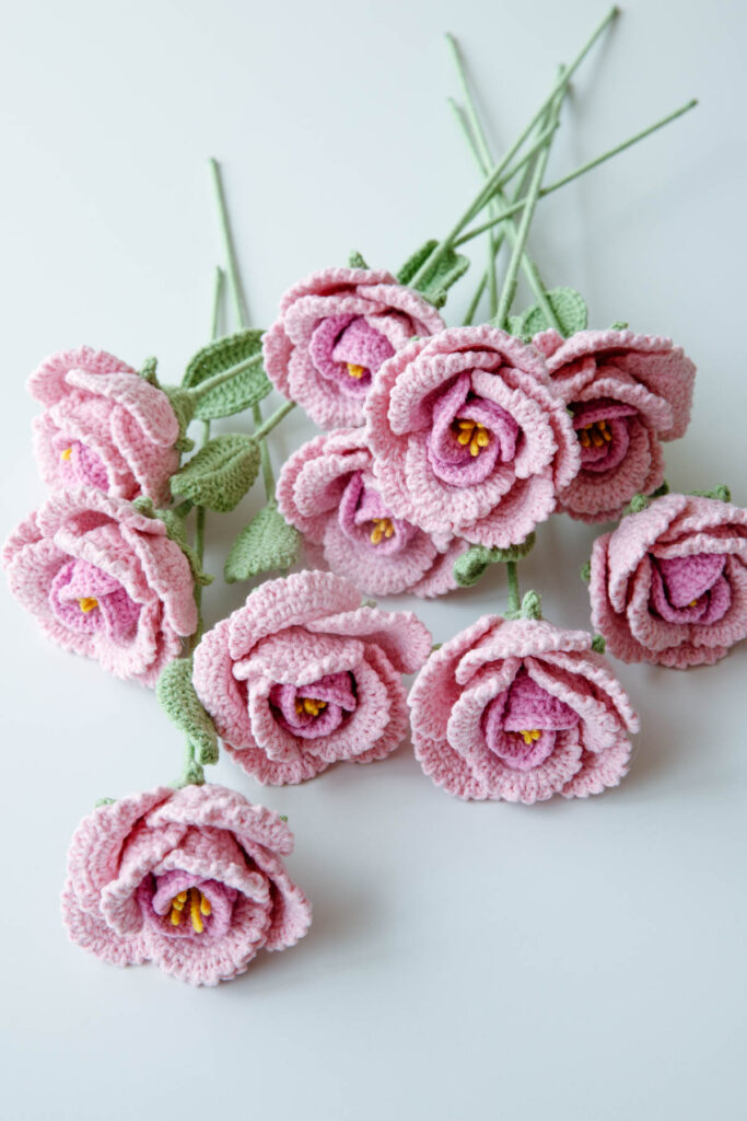 Crochet French Rose - Hookok