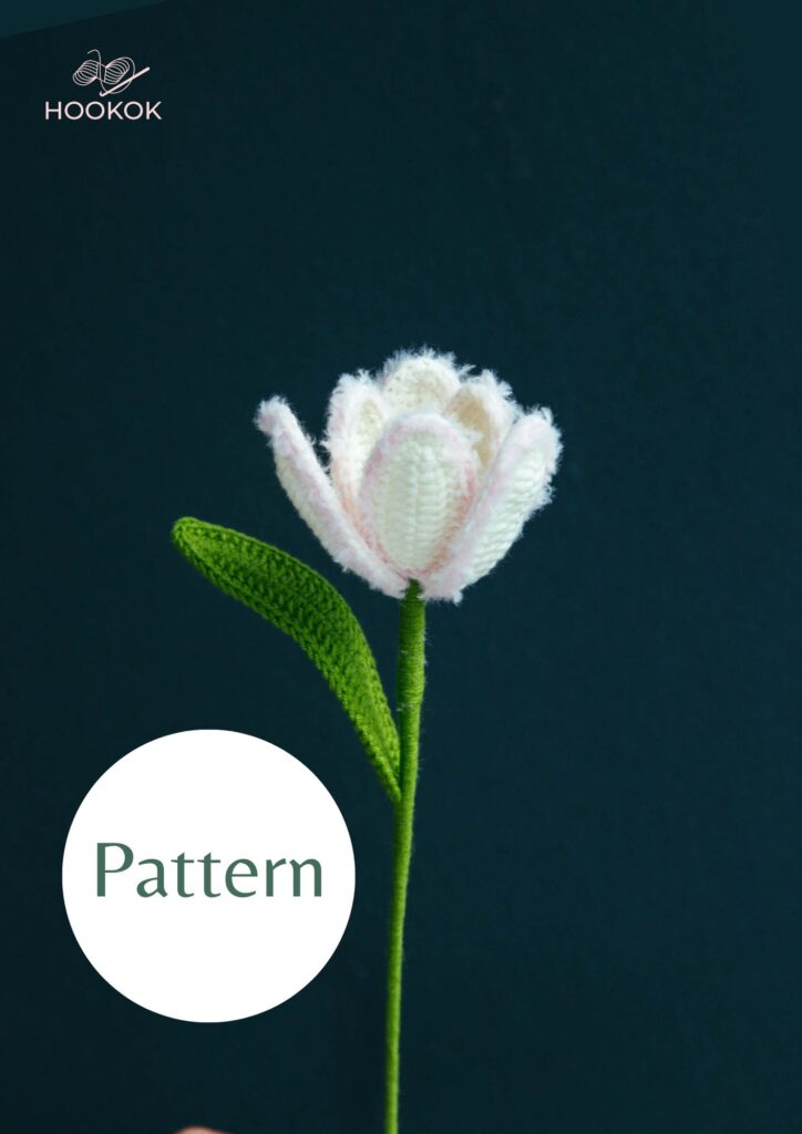 PDF Pattern- Crochet Plush Edge Tulip - Hookok