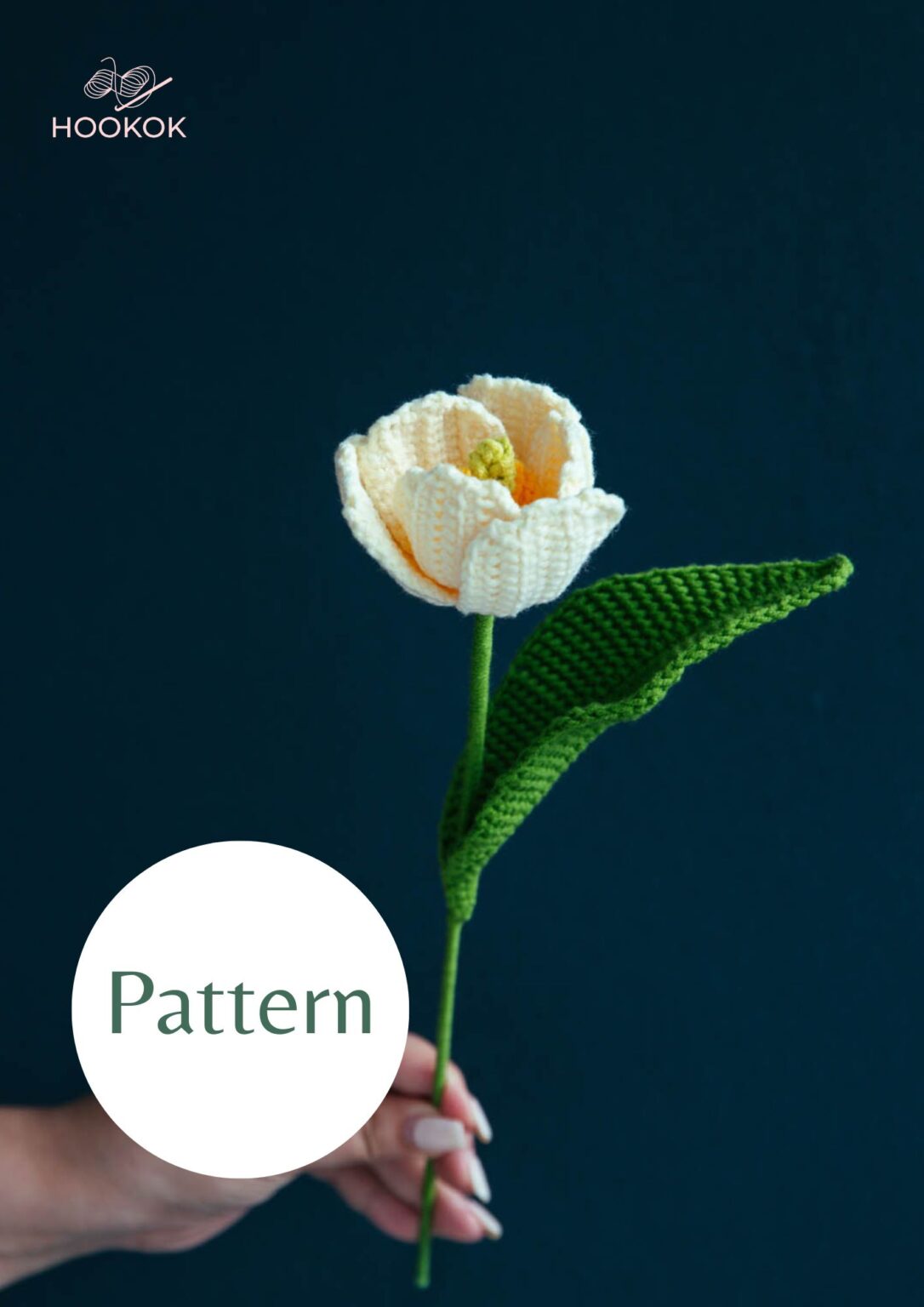 PDF Pattern- Crochet Afghan Stitch Tulip (Style 1) - Hookok