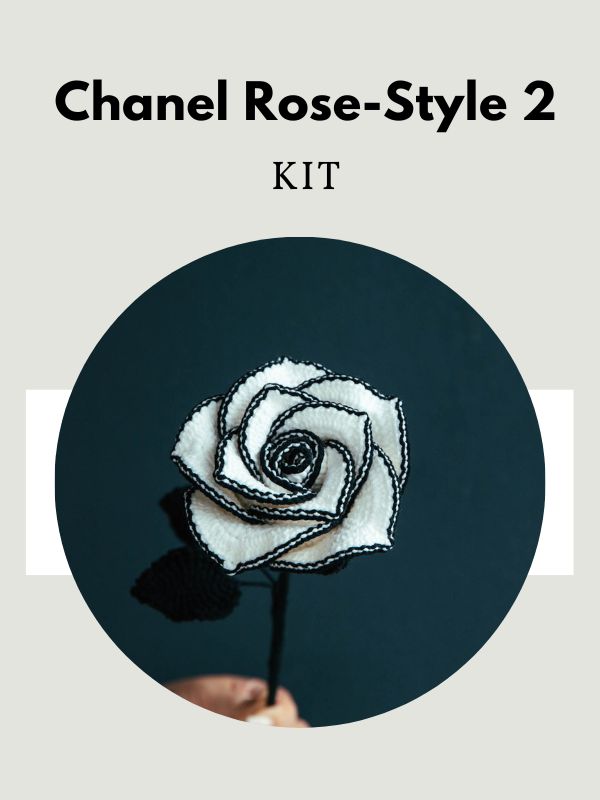 Crochet Chanel Rose Kit (Style 2)– Hookok - Hookok