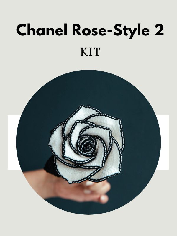 Crochet Chanel Rose Kit (Style 2)– Hookok - Hookok