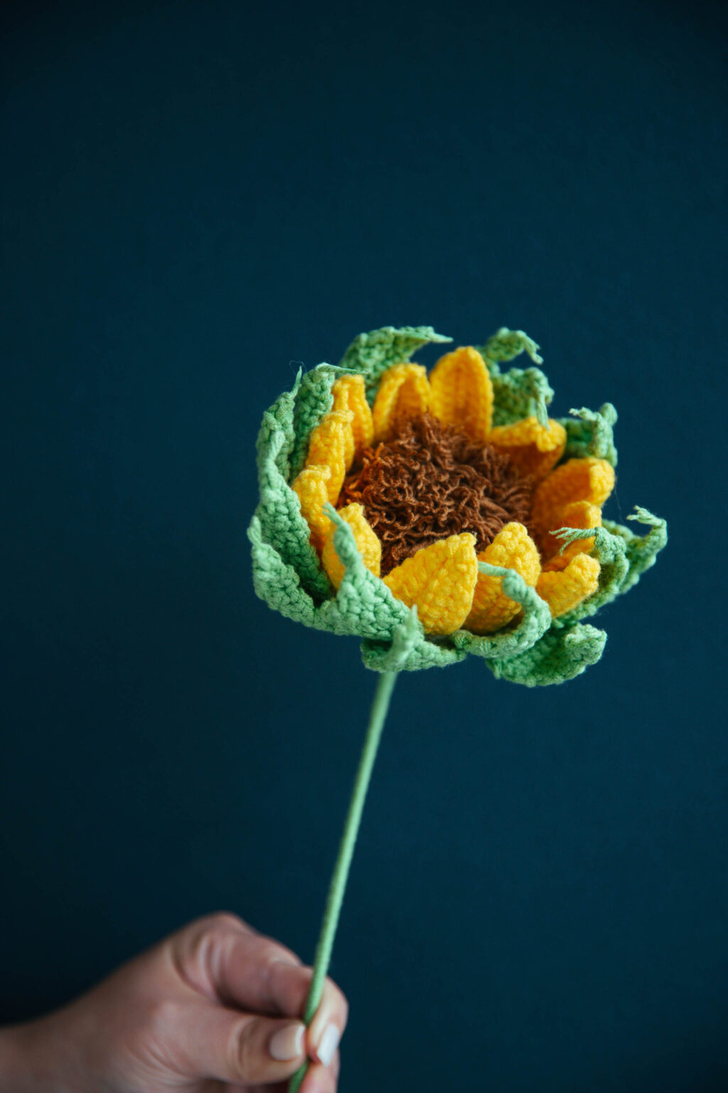PDF Pattern- Crochet Budding Sunflower - Hookok