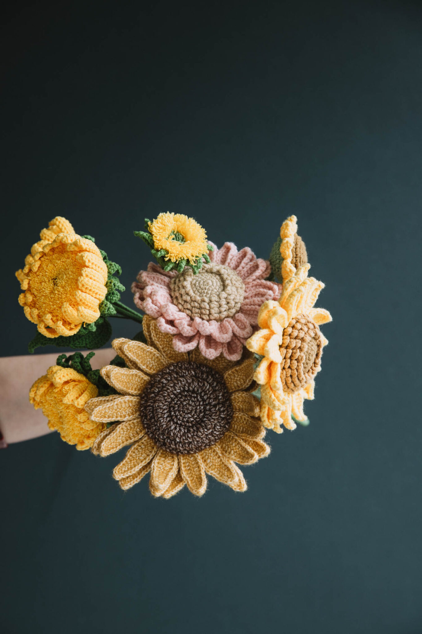 PDF Pattern – Crochet Sunflower Patterns Collection - Hookok