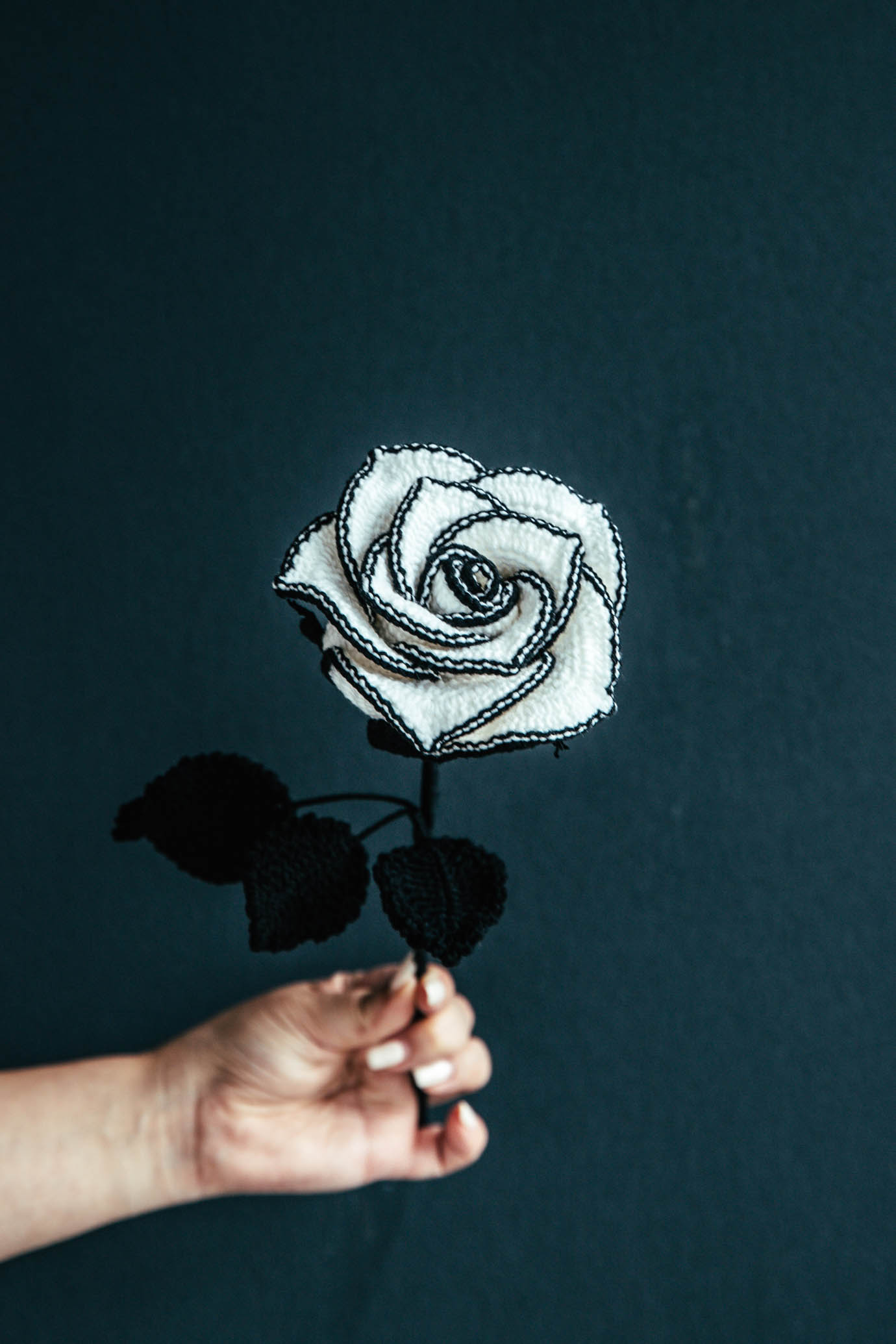 PDF Pattern- Crochet Chanel Rose (Style 2) - Hookok