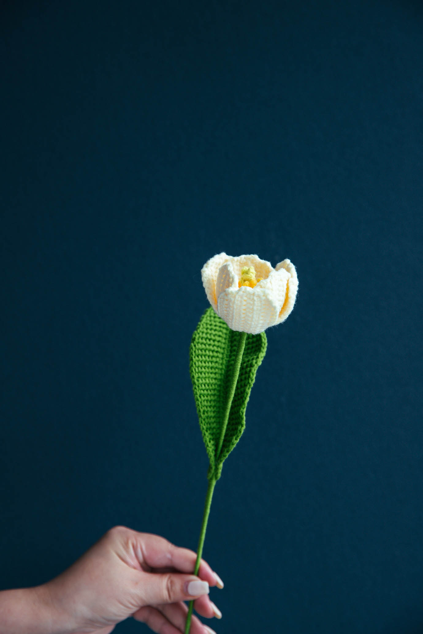 PDF Pattern- Crochet Afghan Stitch Tulip (Style 1) - Hookok