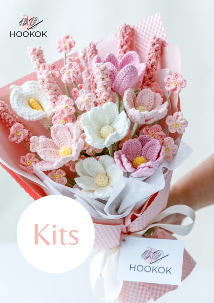 Pink Gesang Lavender Bouquet Kit – with PDF pattern - Hookok
