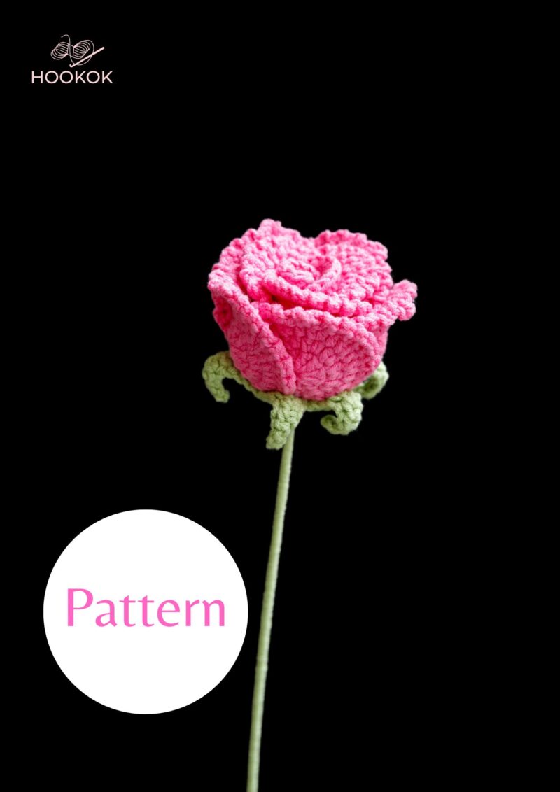 PDF Pattern- Crochet Roman Rose - Hookok