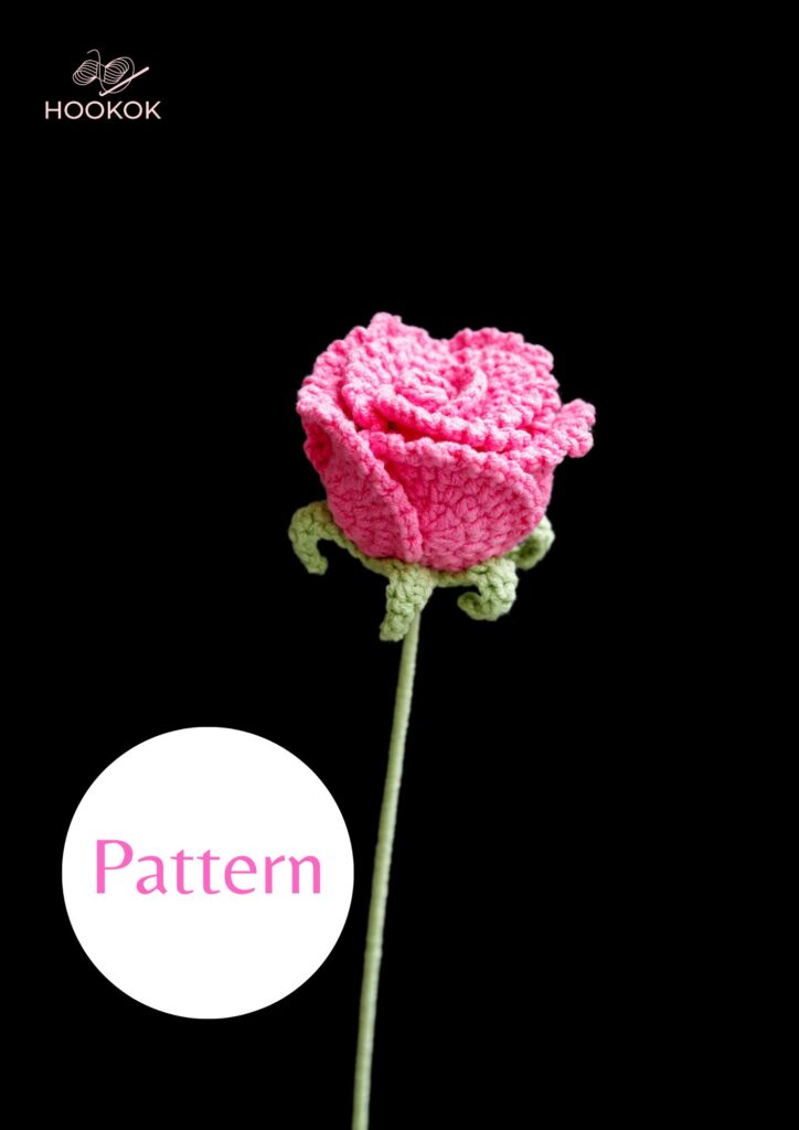 PDF Pattern- Crochet Roman Rose - Hookok
