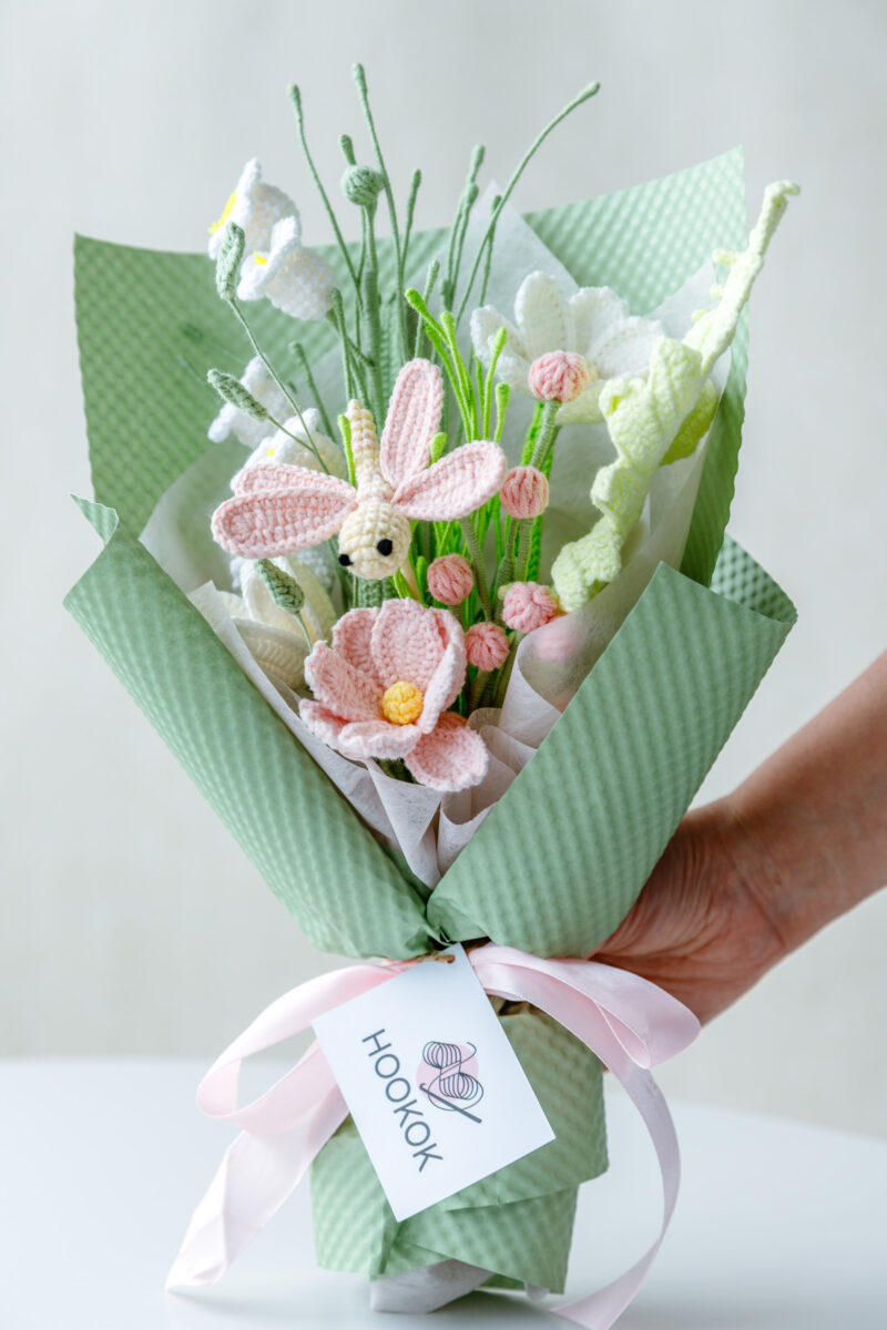 Dragonfly Gesang Flower Bouquet Kit – with PDF pattern - Hookok