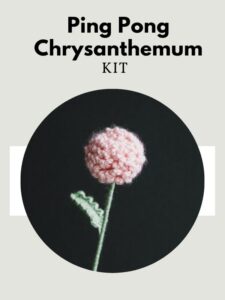 Crochet Ping Pong Chrysanthemum Kit – Hookok - Hookok