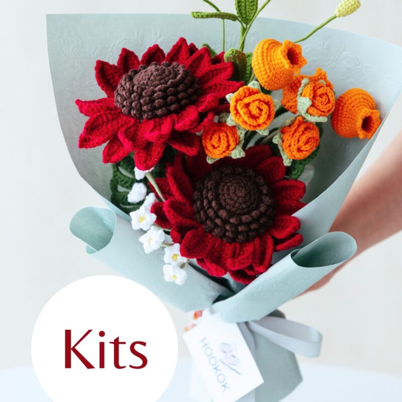 Crochet Sunflower Kits - Hookok
