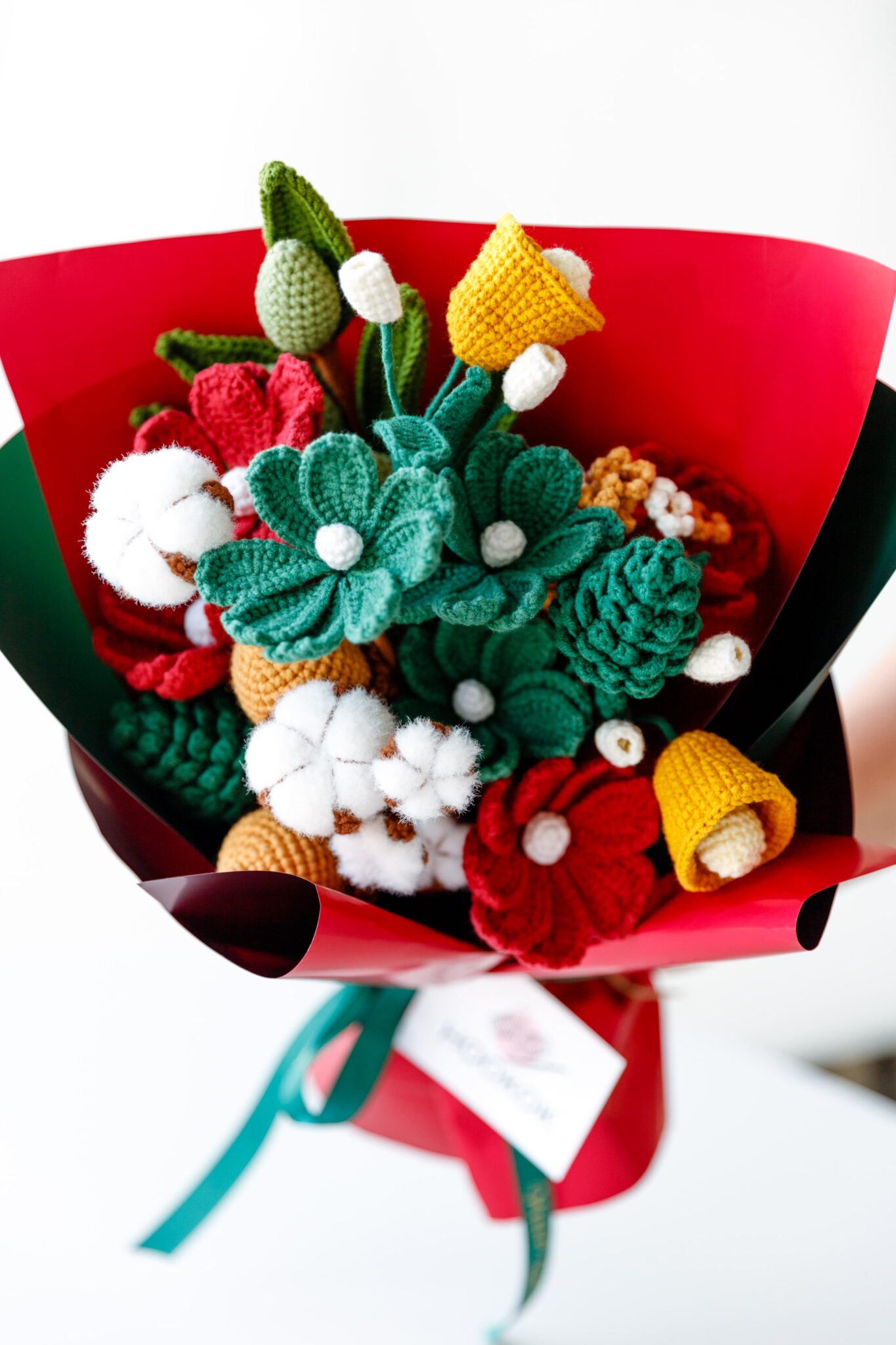 Christmas Bouquet Kit (Easy)– with PDF pattern - Hookok