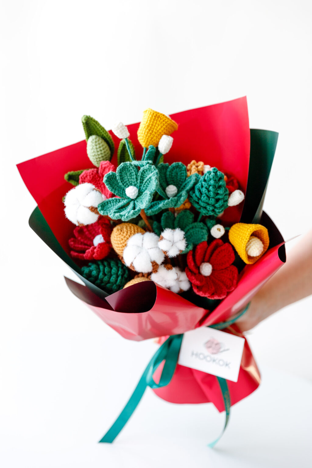 Christmas Bouquet Kit (Easy)– with PDF pattern - Hookok
