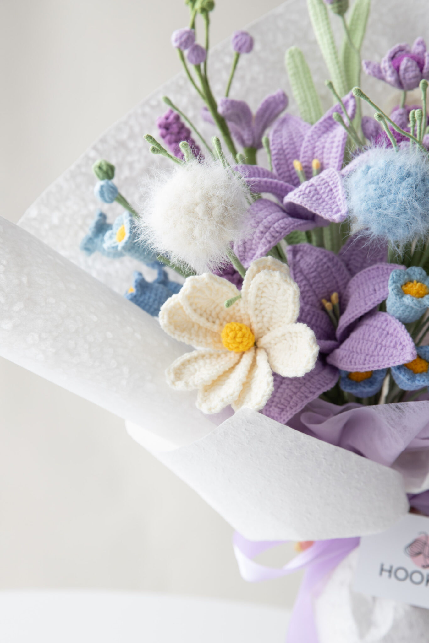 Lily and Ping Pong Chrysanthemum Bouquet Kit – with PDF pattern - Hookok