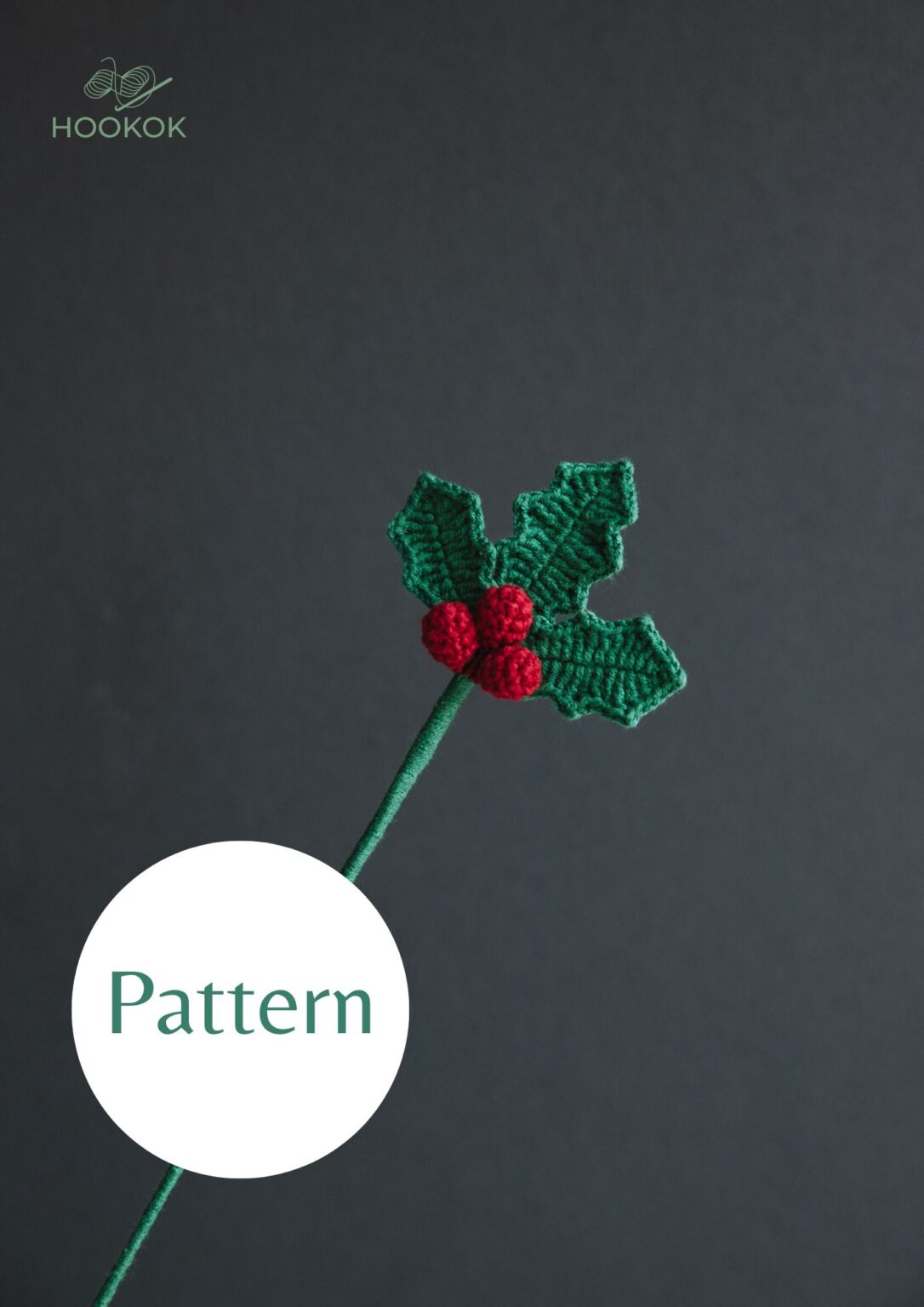 PDF Pattern- Crochet Holly Leaf - Hookok