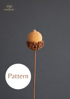 PDF Pattern- Crochet Large Acorn - Hookok