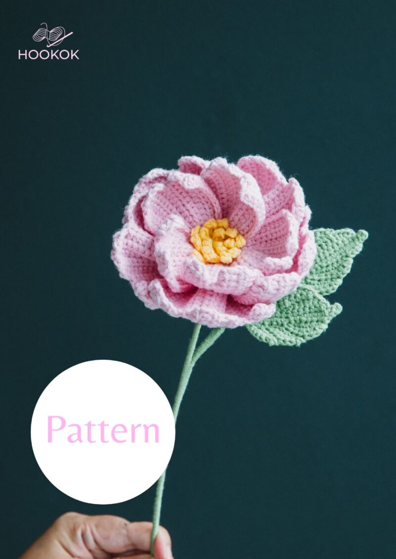 PDF Pattern- Crochet Damask Rose - Hookok
