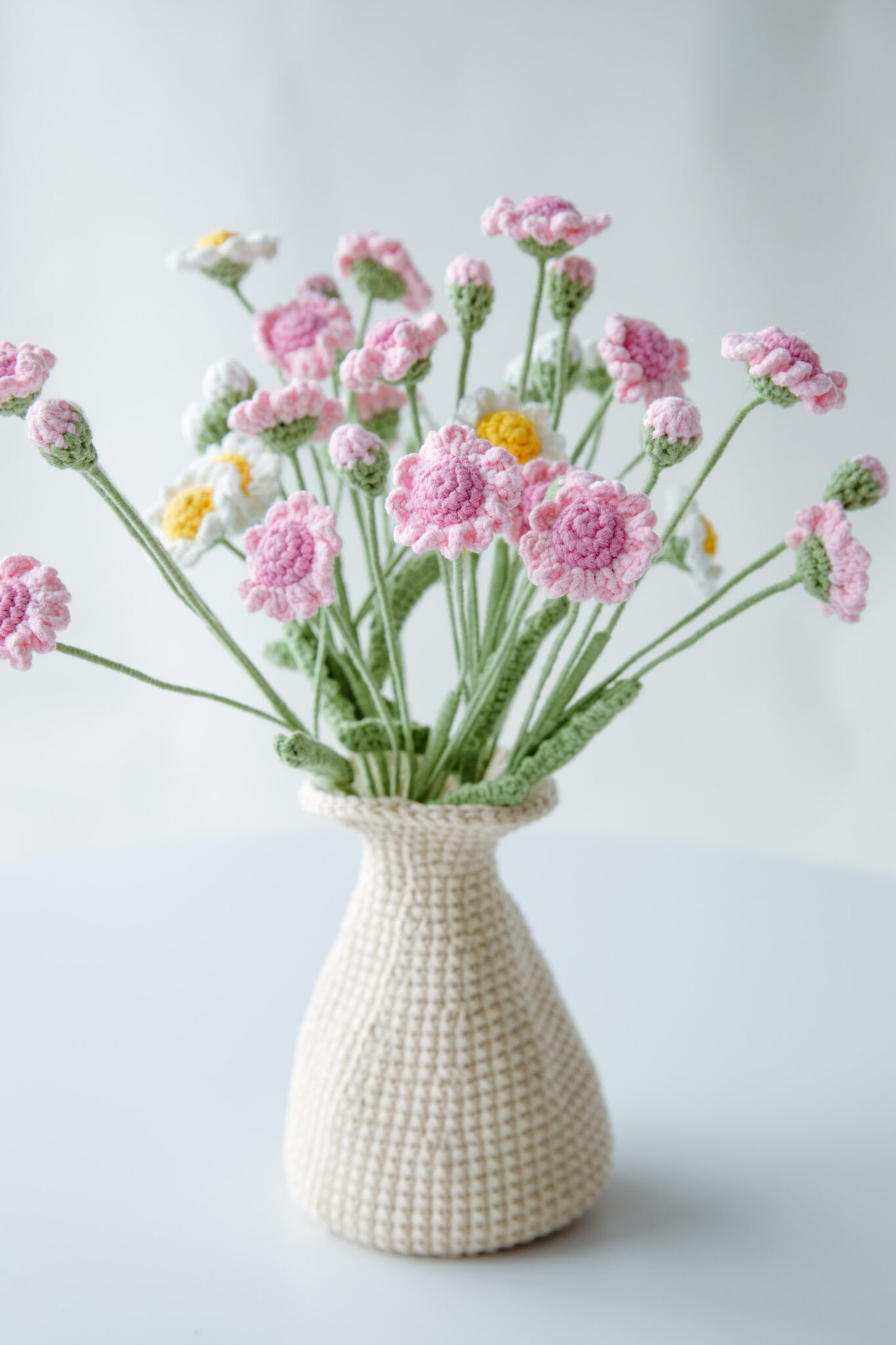 Flowers and Vase Crochet Kit – with PDF pattern - Hookok