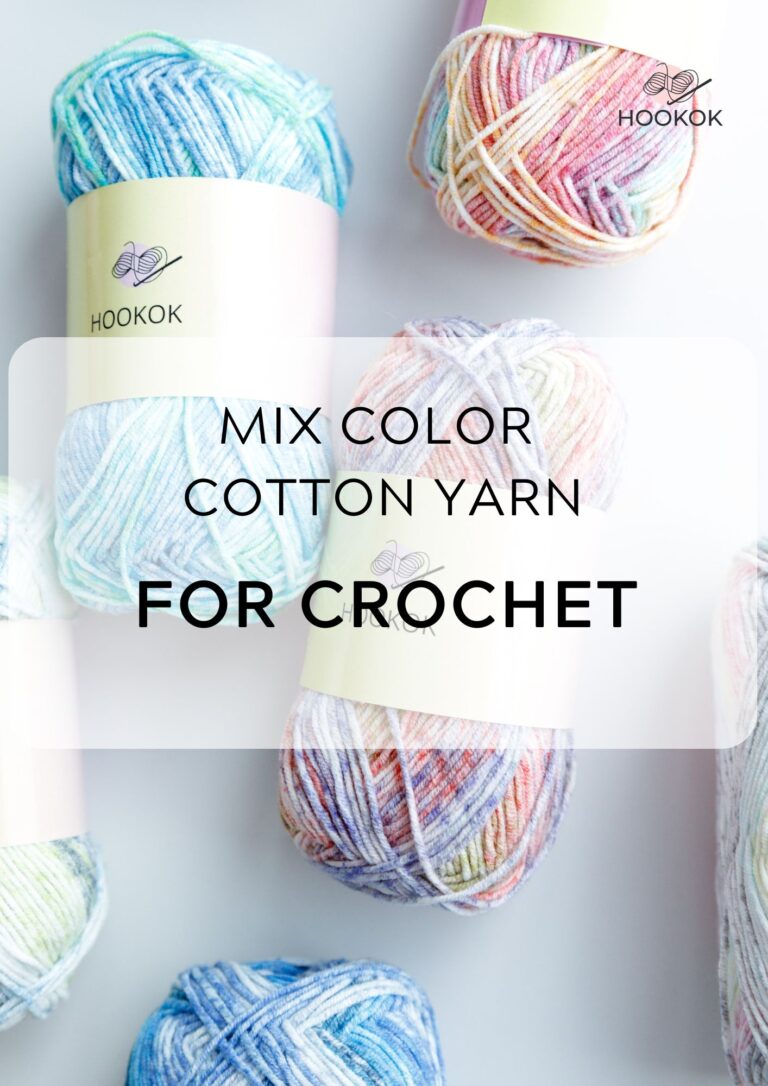 Crochet Yarn ( Mix Color Cotton Yarn)- HOOKOK - Hookok