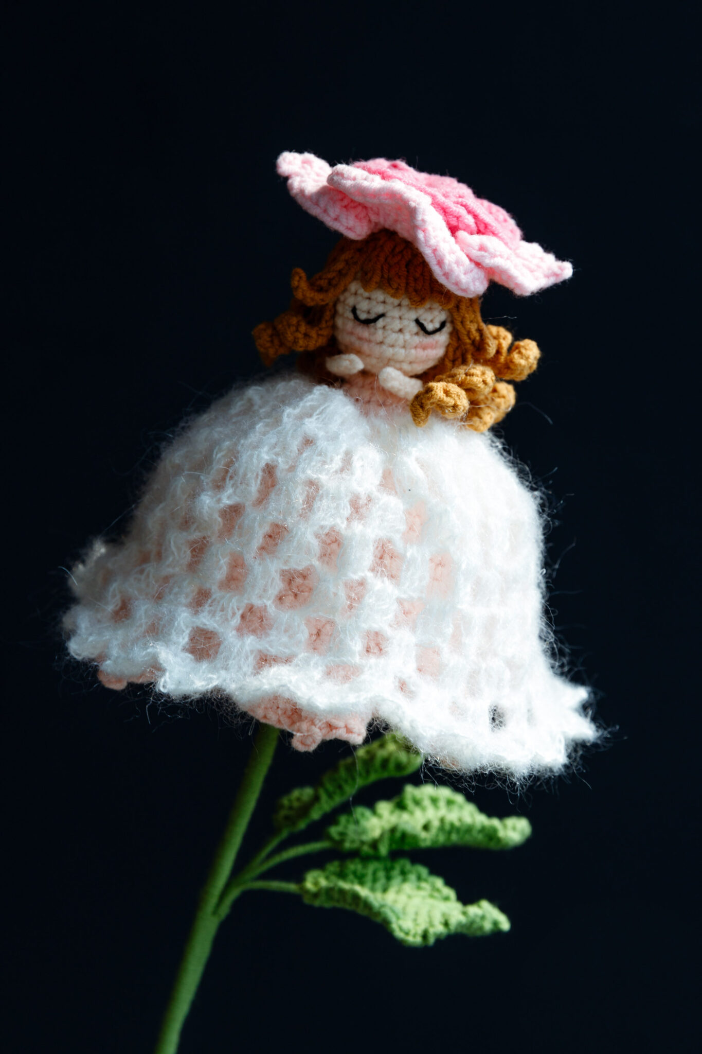 Crochet Lace Rose Fairy - Hookok