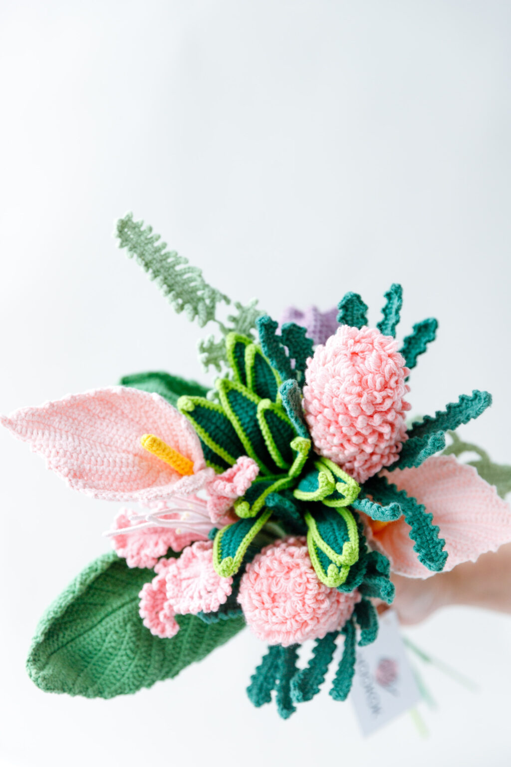 Pink Banksia Ericifolia Bouquet Kit – with PDF pattern - Hookok