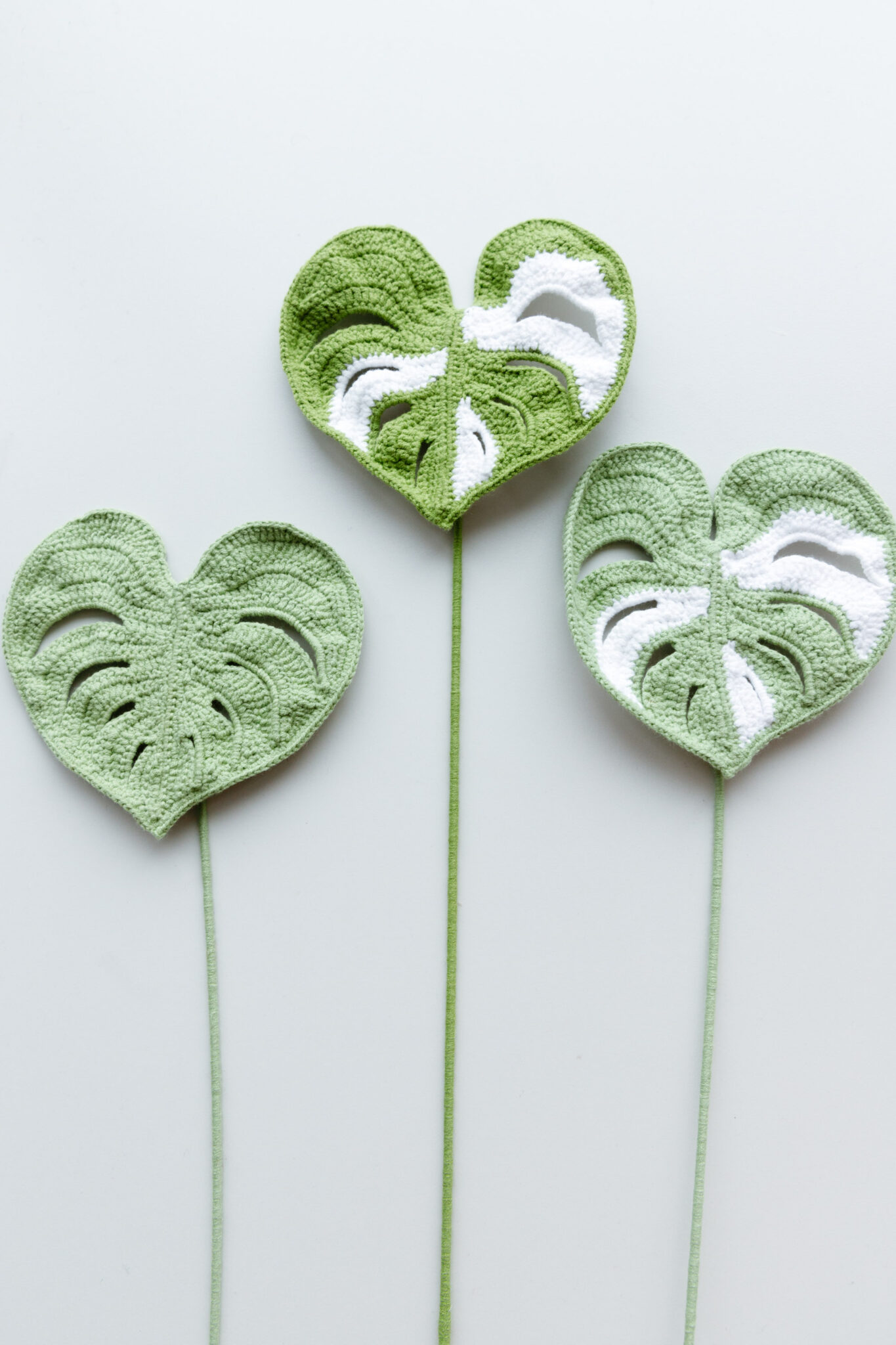 Crochet Variegated Monstera (Large) - Hookok