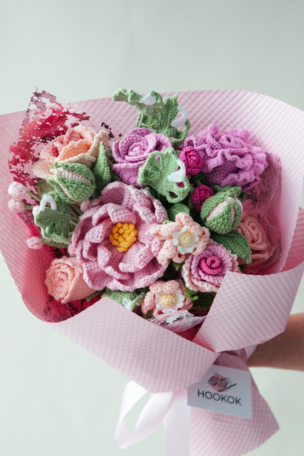 HOOKOK Bouquet – Pink Rose Theme Bouquet (14 pieces) - Hookok
