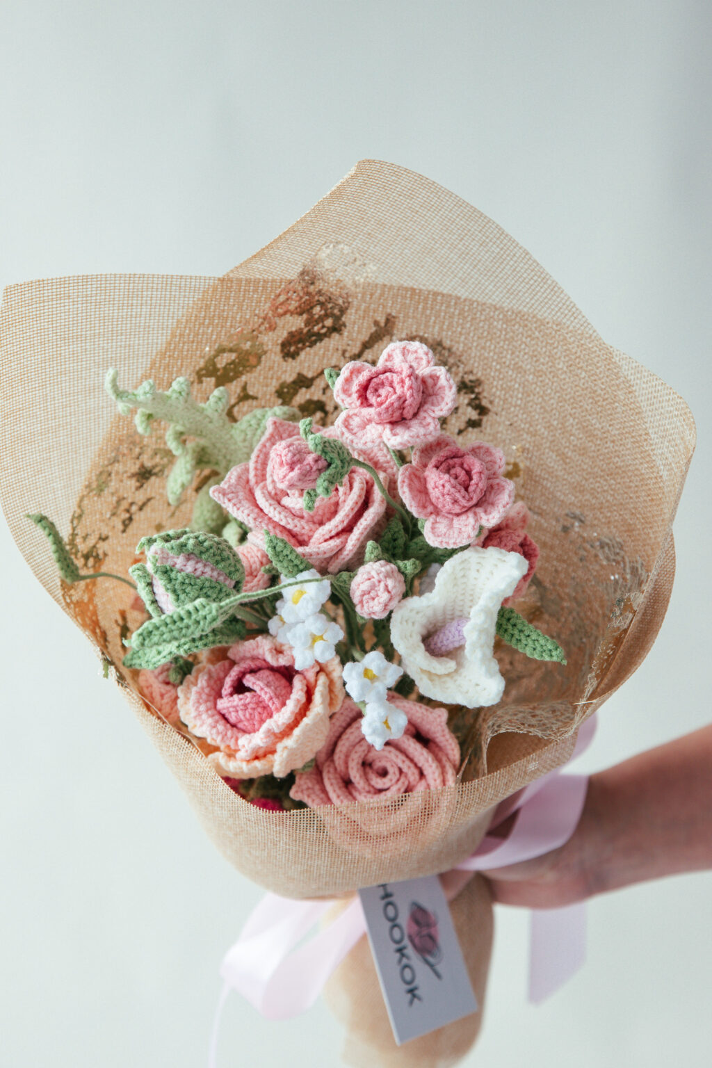 HOOKOK Bouquet – Pink Barbie Rose and Small Thai Rose Bouquet (12 ...