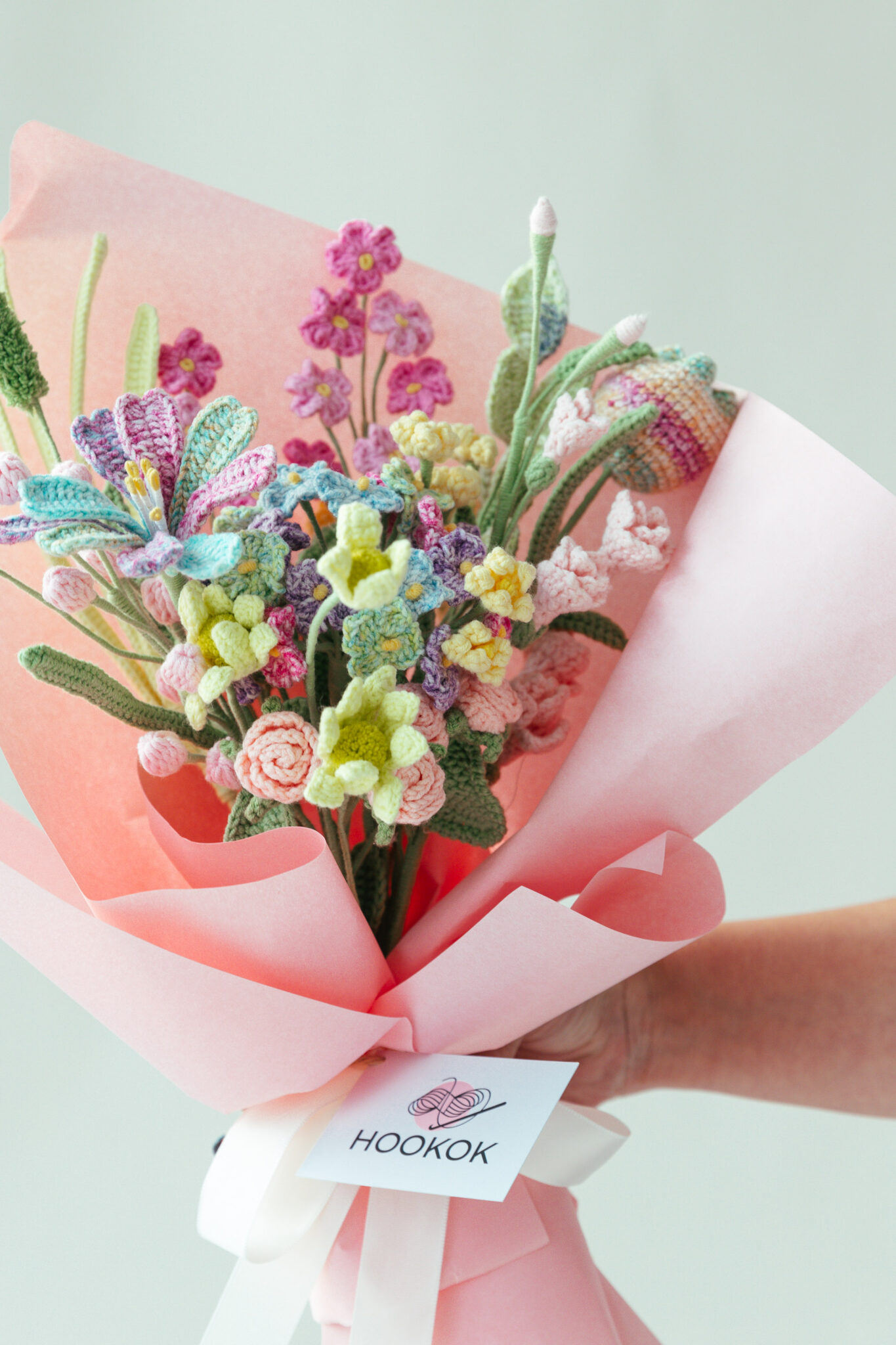 Monet Color Hydrangea Bouquet Kit – with PDF pattern - Hookok