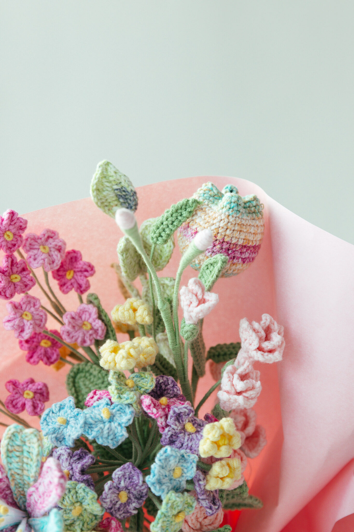 Monet Color Hydrangea Bouquet Kit – with PDF pattern - Hookok