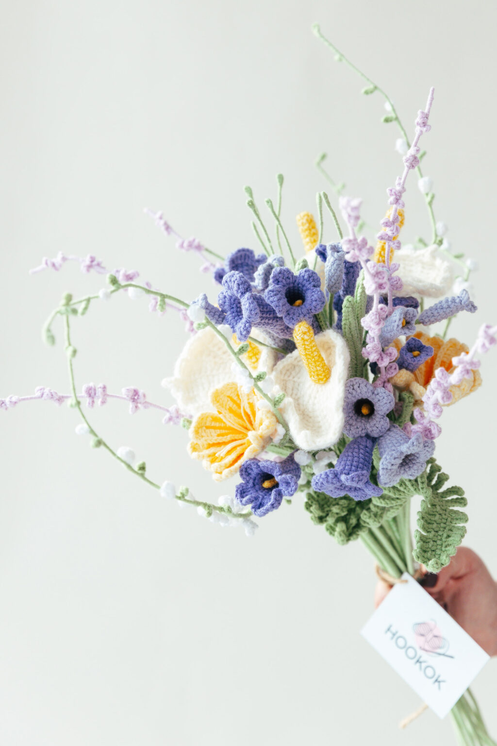 Jacaranda and Champion Flower Bouquet Kit– with PDF pattern - Hookok