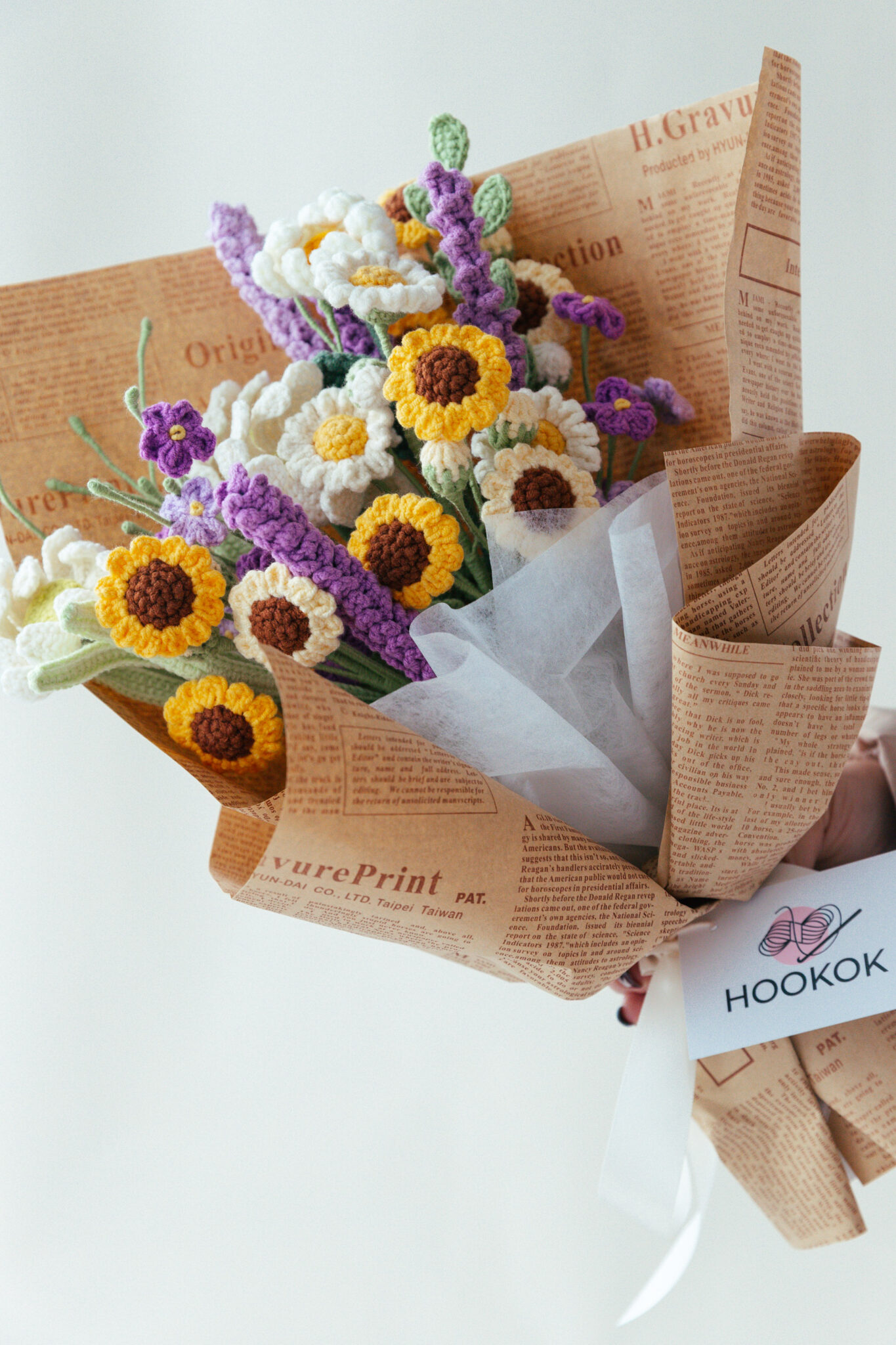 HOOKOK Bouquet – Daisy and Lavender Bouquet (15 pieces) - Hookok