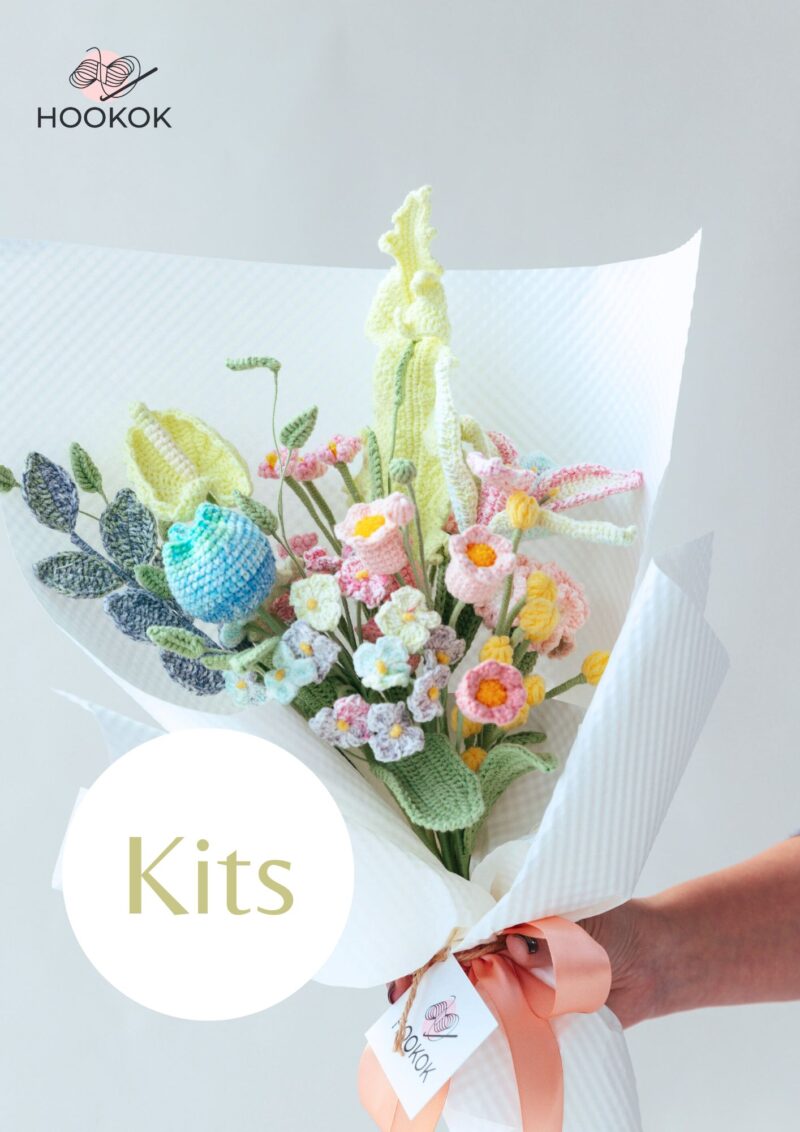 Ice Cream Colored Lily and Hydrangea Bouquet Kit – with PDF pattern ...