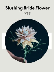 Crochet Blushing Bride Flower Kit – Hookok - Hookok