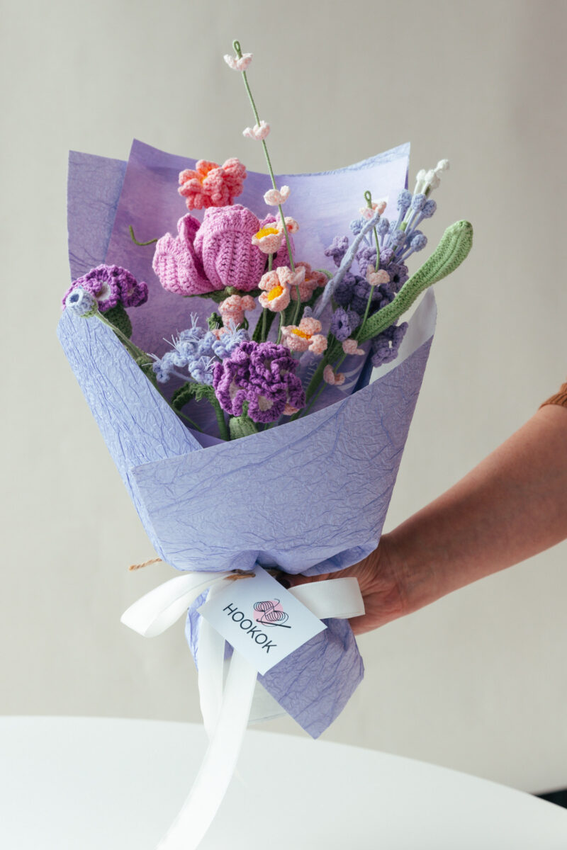 Rose Fairy and Carnation Bouquet Kit – with PDF pattern - Hookok