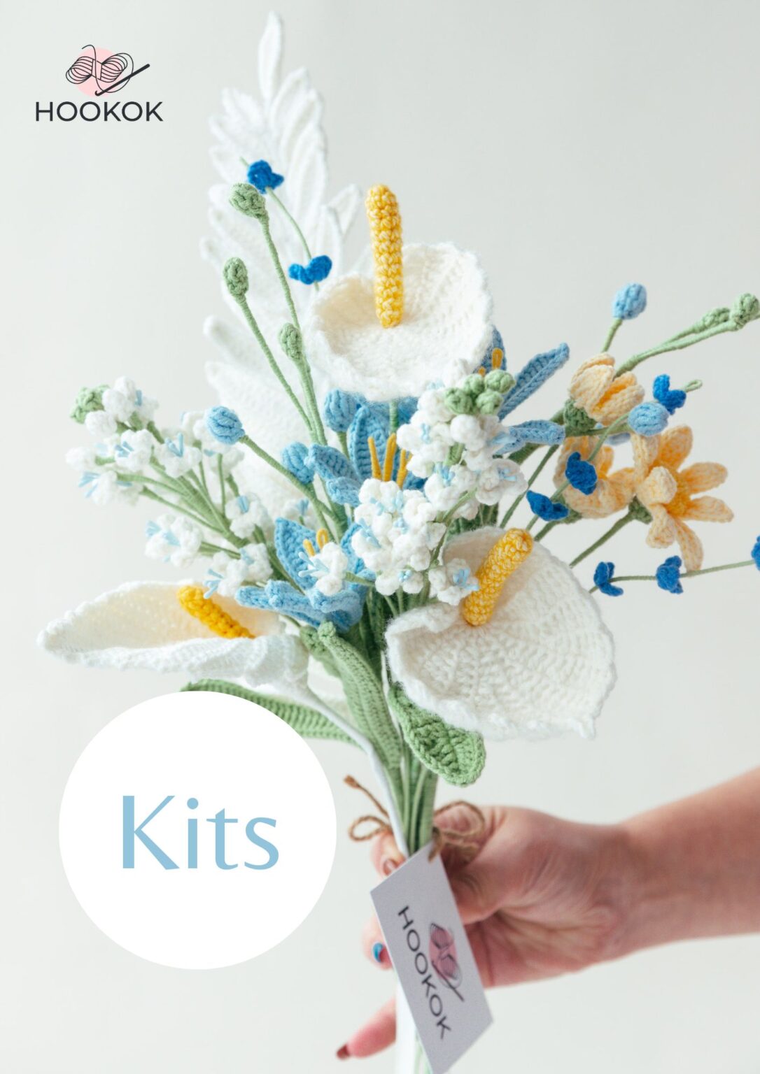 Blue Renanthera Coccinea and Champion Flower Bouquet Kit – with PDF ...