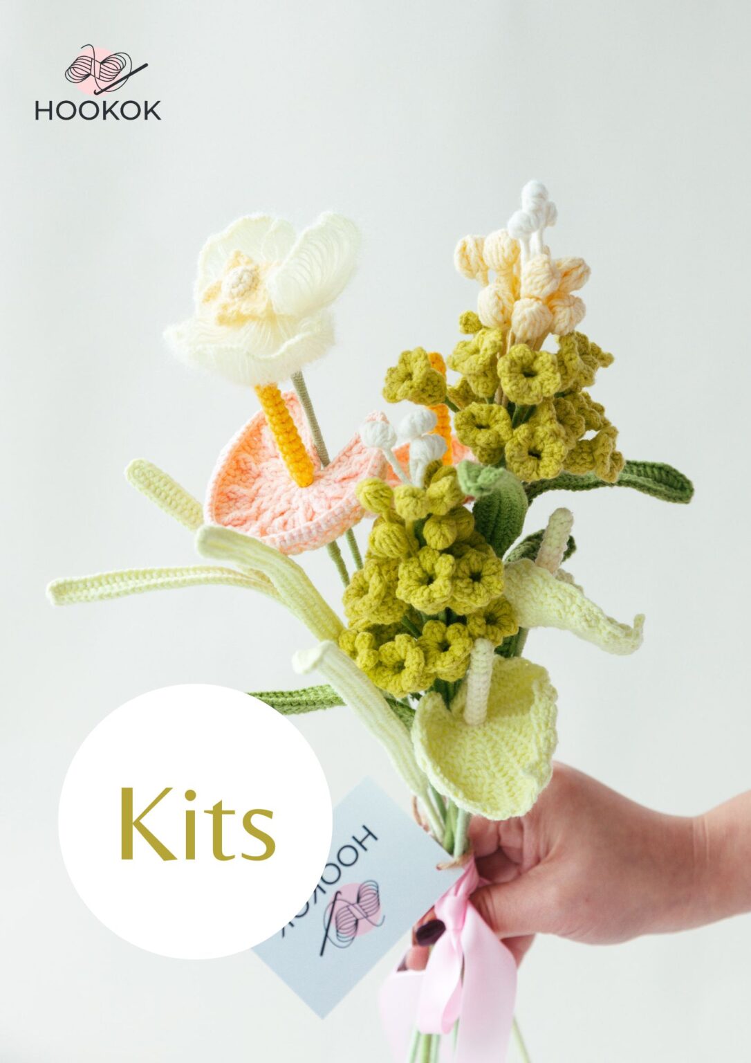 Green Grape Hyacinth Bouquet Kit – with PDF pattern - Hookok