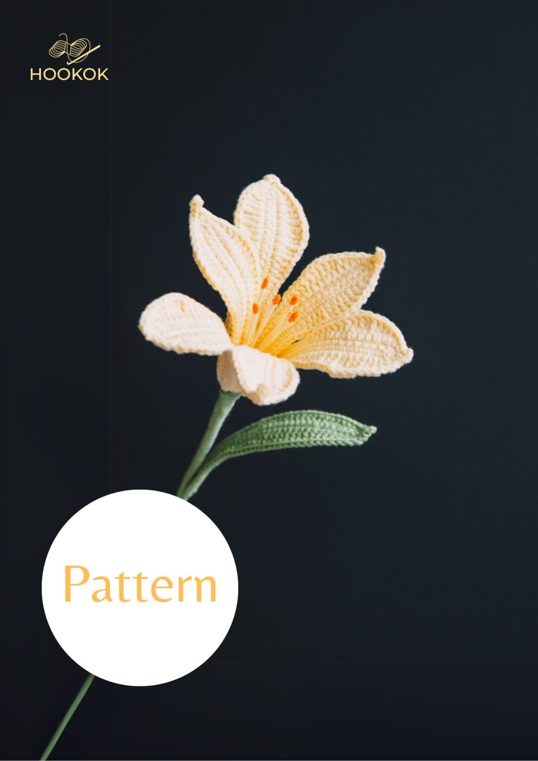 PDF Pattern - Crochet Peruvian Lily - Hookok