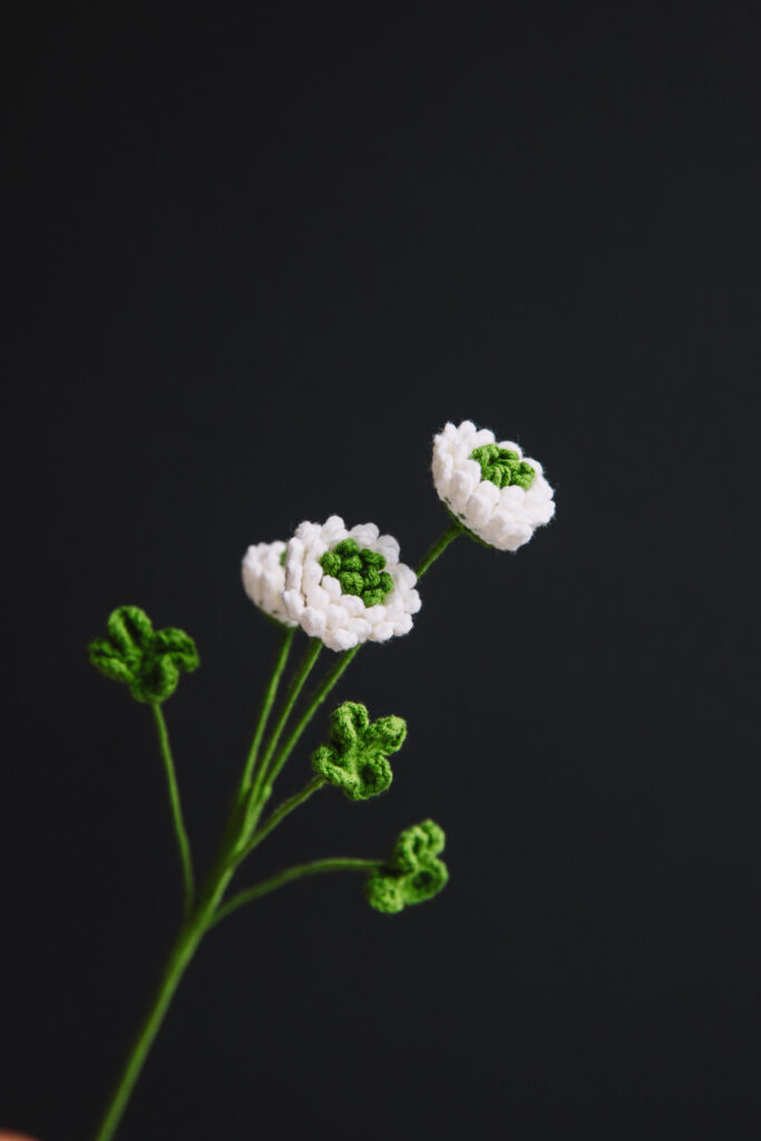 PDF Pattern - Crochet Clover Flower - Hookok