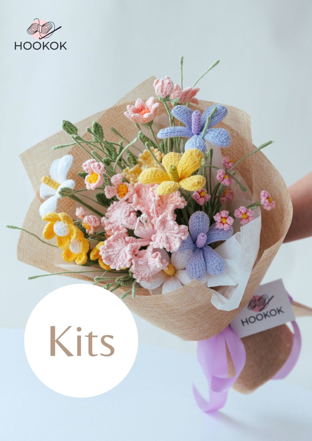 Plumeria and Crape Myrtle Bouquet Kit – with PDF pattern - Hookok