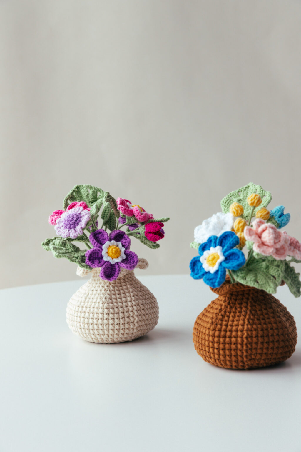 Small Flower and Vase Crochet Kit – with PDF pattern - Hookok