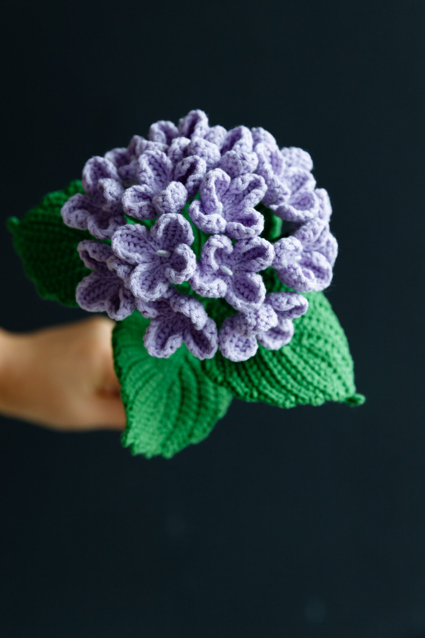 PDF Pattern - Crochet Afghan Stitch Hydrangea - Hookok