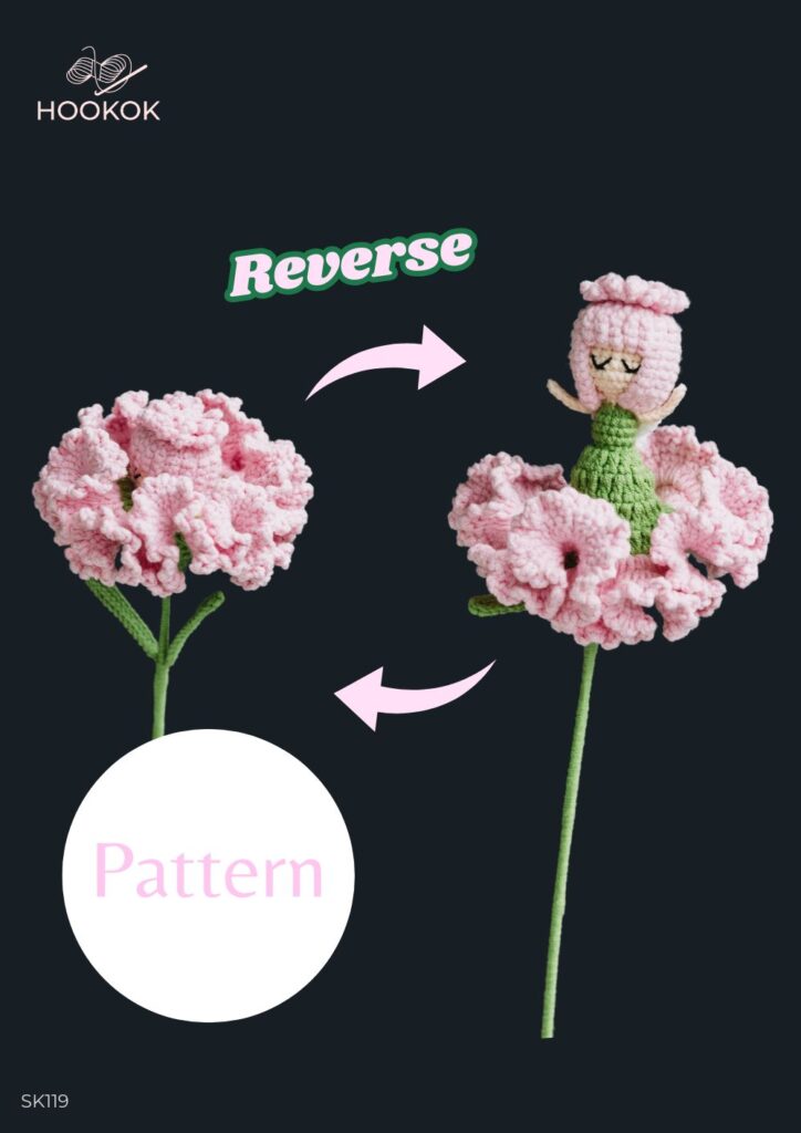 PDF Pattern- Reversible Flower Fairy - Hookok