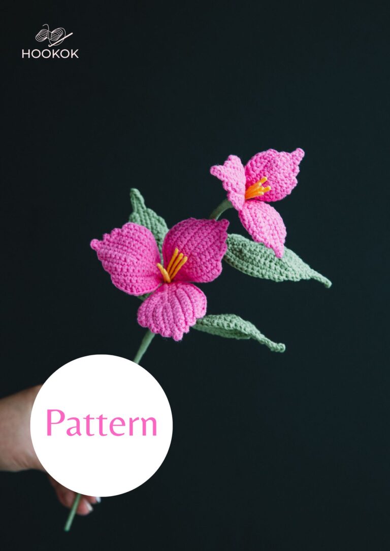 PDF Pattern - Crochet Shiyu Flower - Hookok